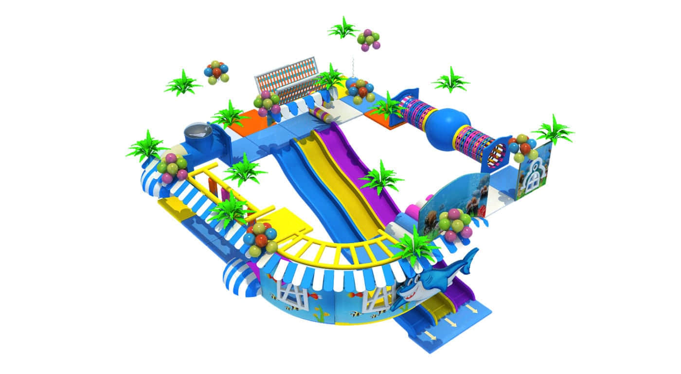 kids indoor soft play, playground slides is a favorite place for children.