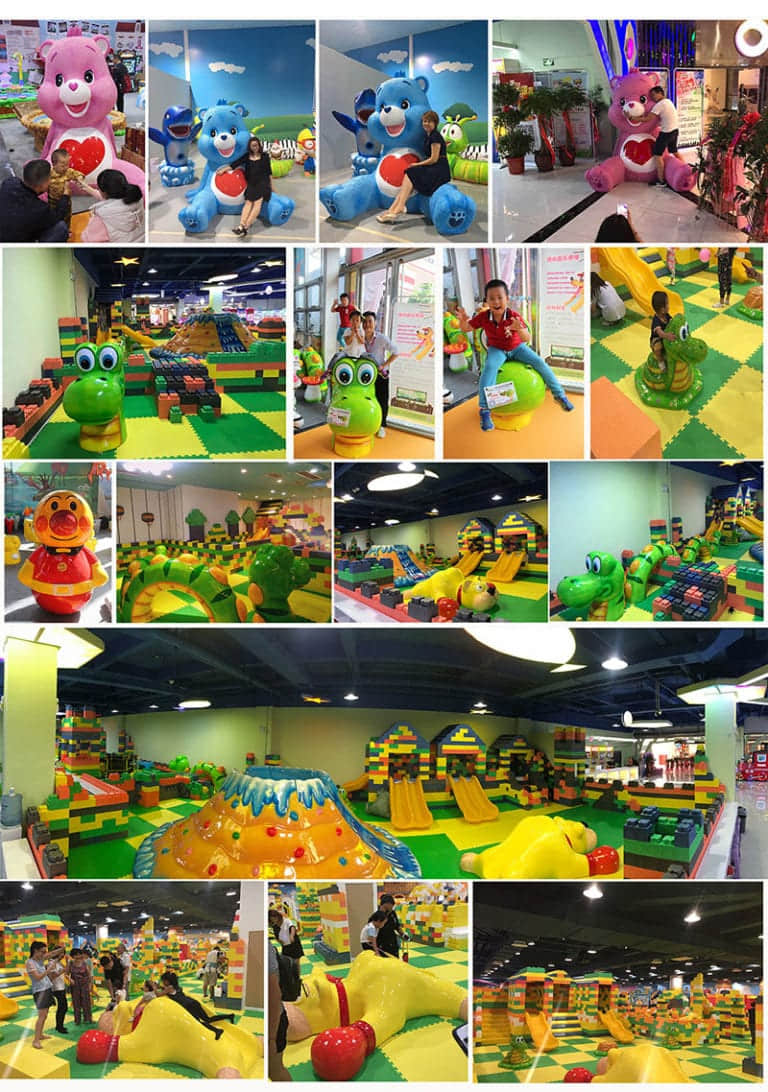 Soft sculpted foam play will add attraction to your toddler foam playground